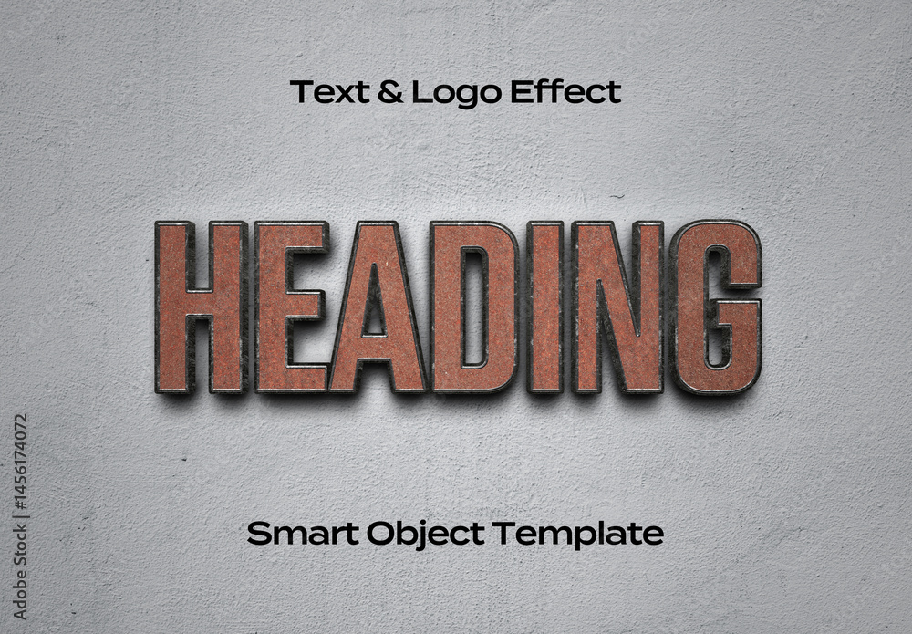 Metal Sign Chrome Steel Text Logo Style Effect Mockup Logotype Template ...