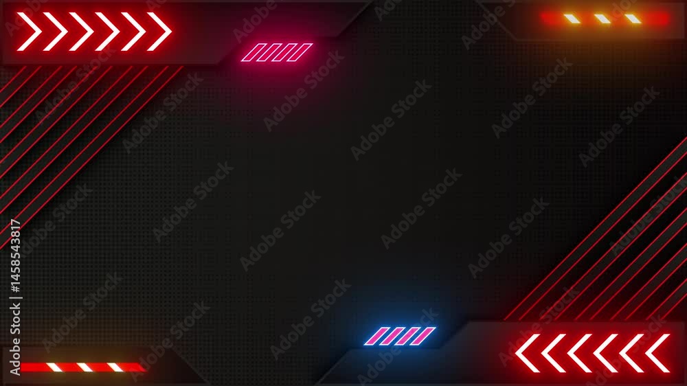 Dark Red Stream Overlay twitch overlay Game Overlay background Stock ...
