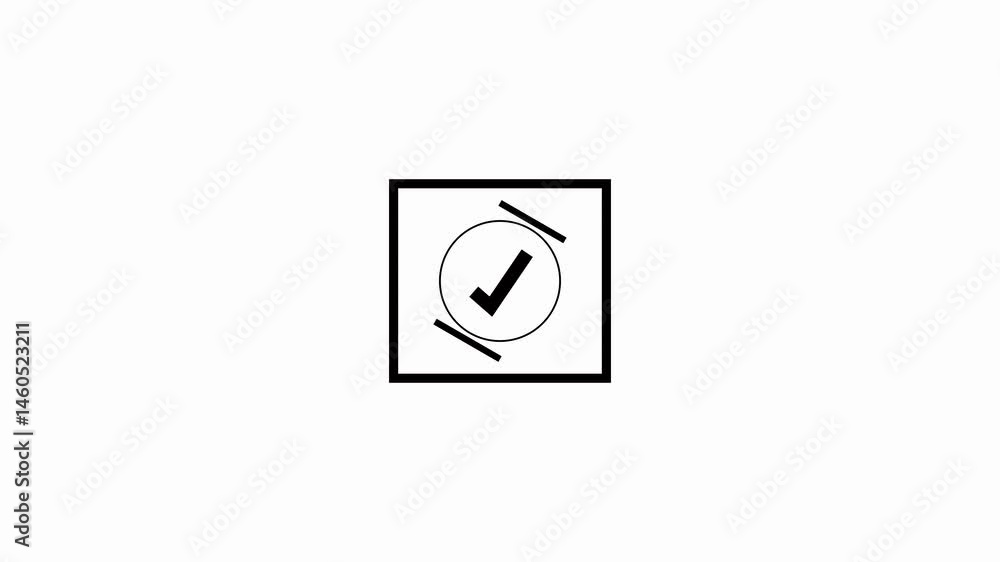 Simple check mark animation. Check mark symbol. approved tick mark icon ...
