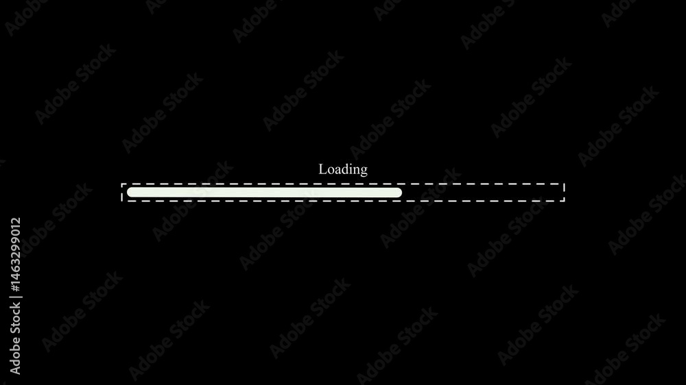 Video „Glitch loading bar. Animation of cyberpunk style loading bar ...
