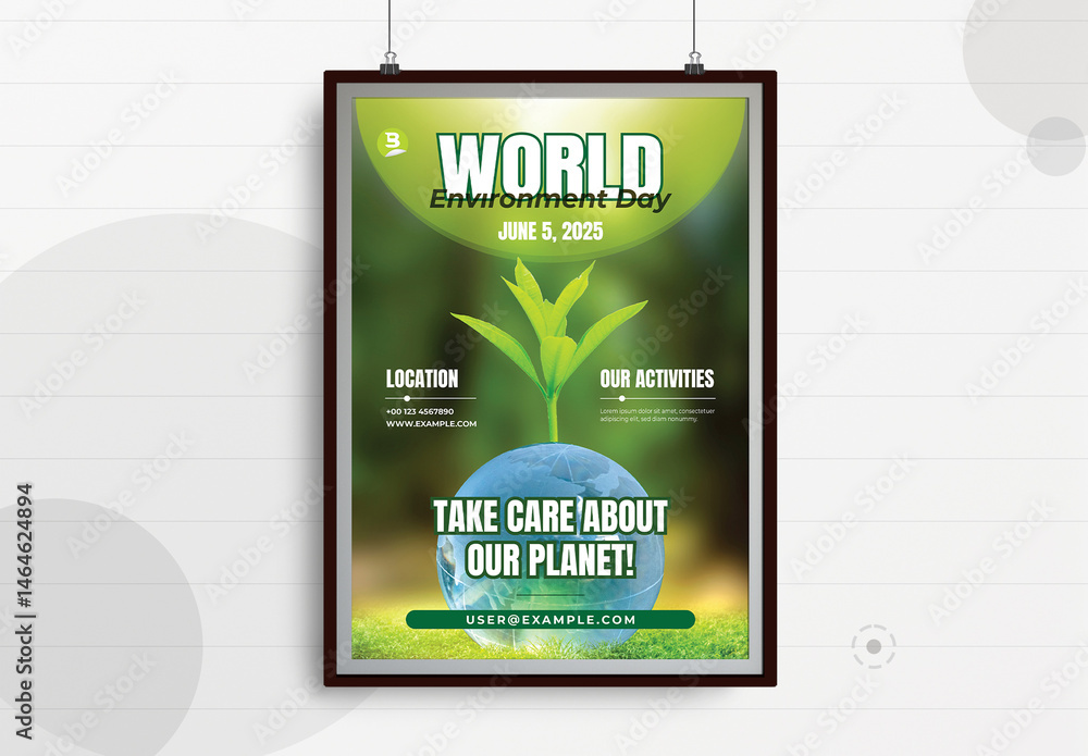 World Environment Day 2025 Poster Design Stock Template | Adobe Stock