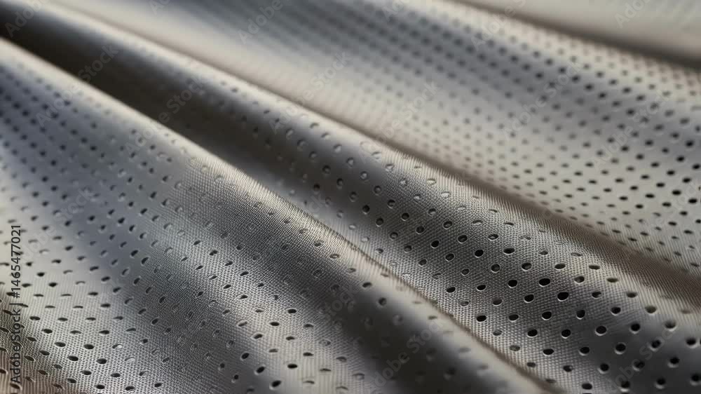 Medium closeup capturing a textured composite material with a series of ...