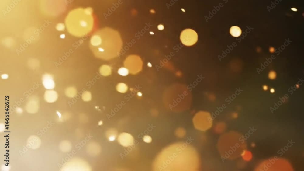 overlay with warm sunlight filtering through animated floating dust ...