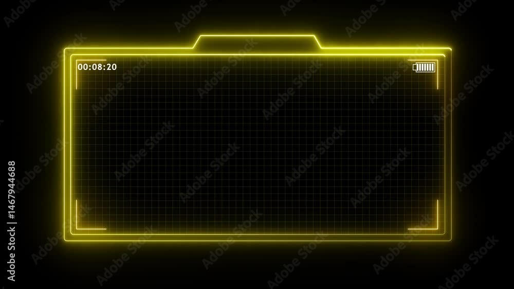 live streaming neon text frame animation box frame neon frame live ...
