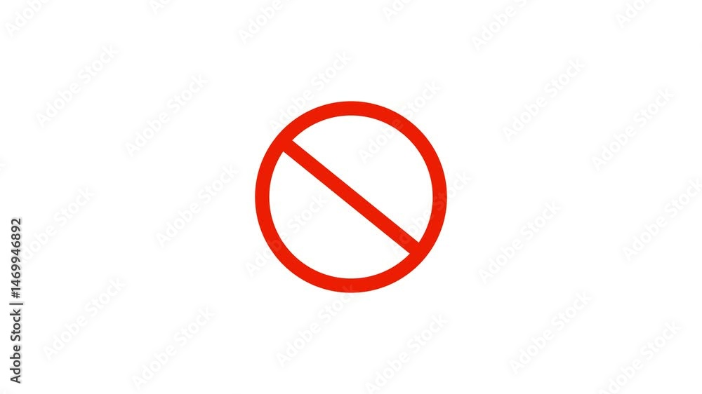 Warning, stop ,no entry with red circle icon. Red sign stop. Warning ...