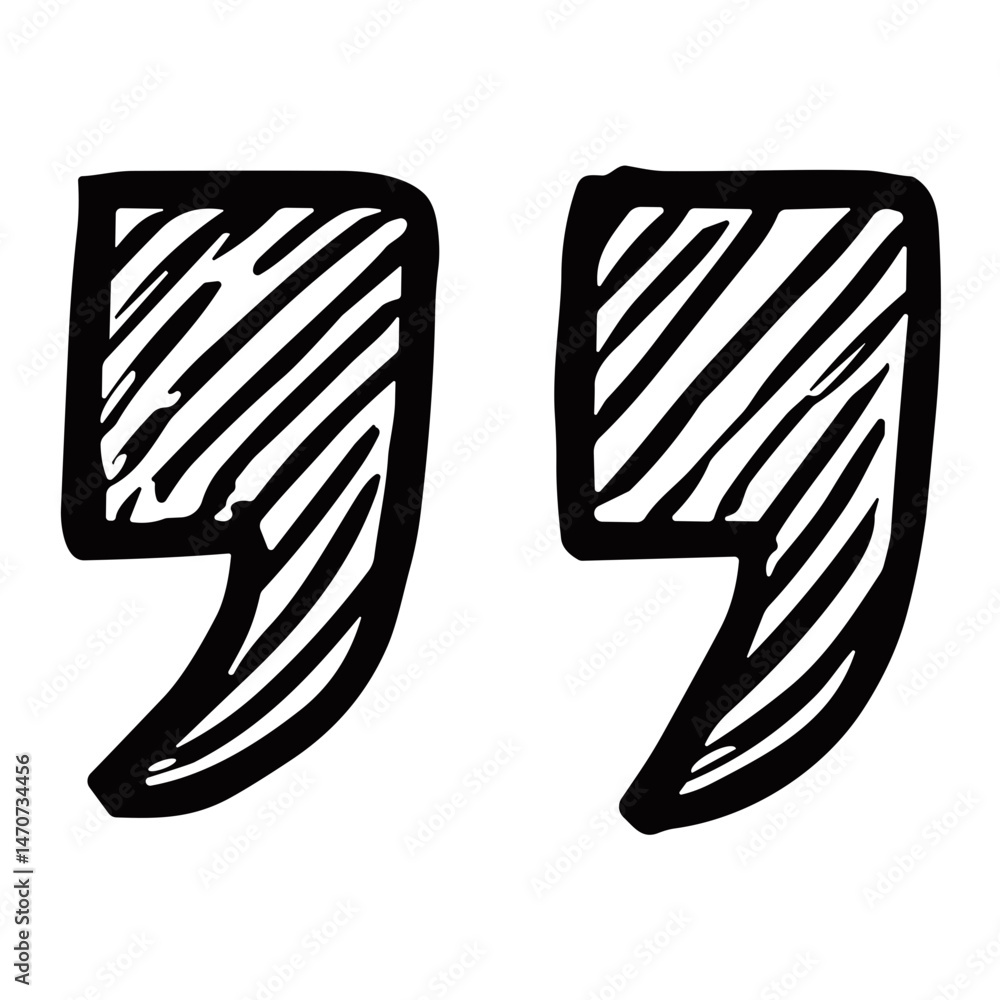 Poster hand drawn quotation mark – Wall Art | UkPosters