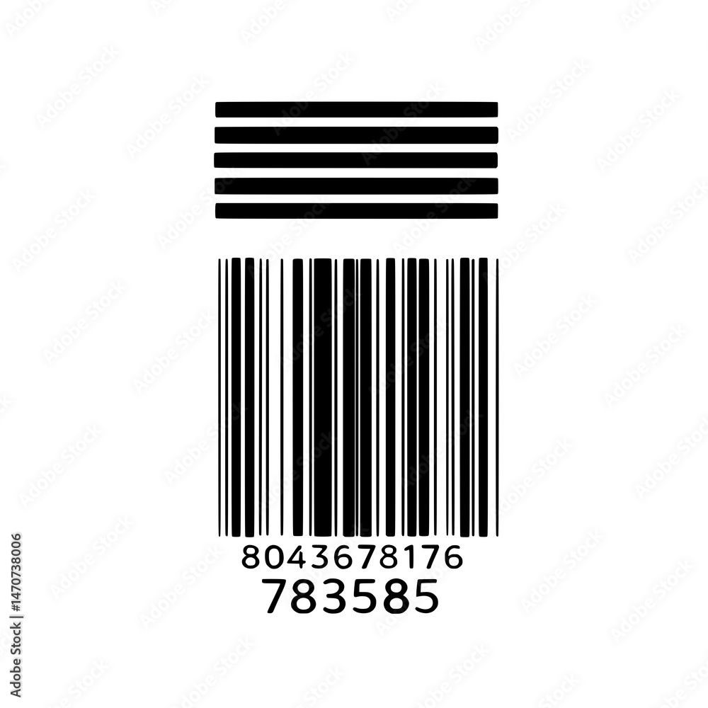 Poster Clean Barcode Mockup for Product Labeling – Wall Art | UkPosters