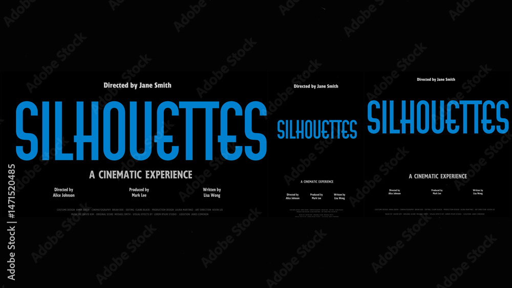 Cinematic Film Title Card, Movie Poster Typography Overlay 09 | Fully ...