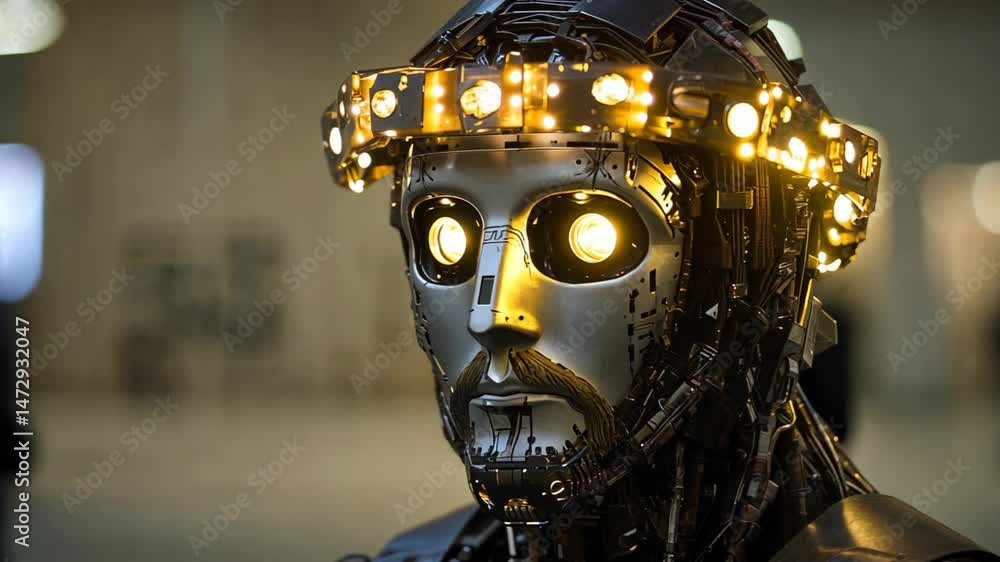 Jesus Christ in cyberpunk world, religion and technology contrast ...
