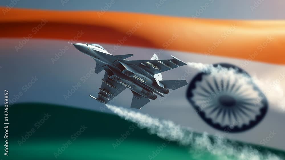 India Pakistan war, Indian Air Force Fighter Jet Soaring Against Indian ...