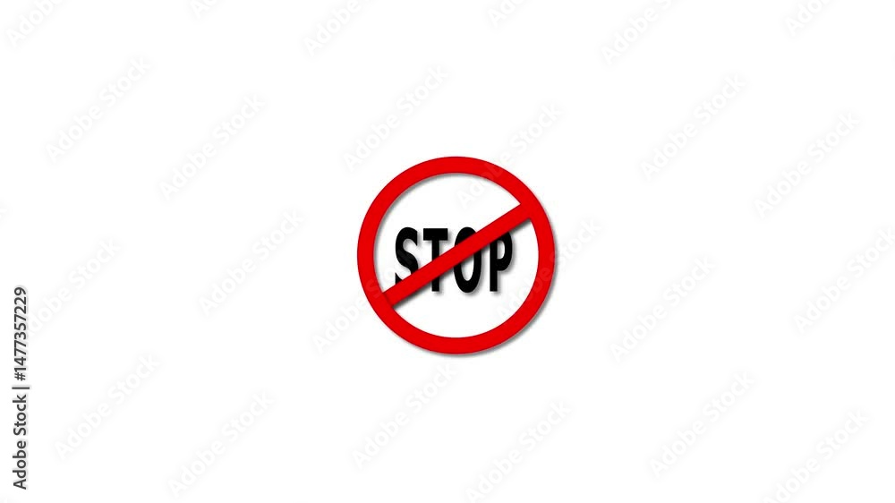 traffic sign no stop or no stopping sign. traffic signs. stop sign ...