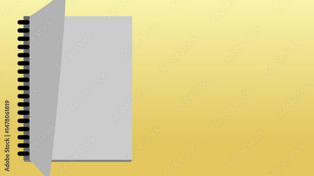 Open book animation then show green screen. Simple animation to explain ...