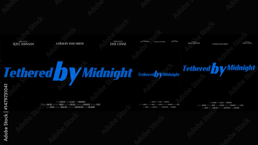 Modelo de Cinematic Film Title Card, Movie Poster Typography Overlay 190 | Fully Modular ...