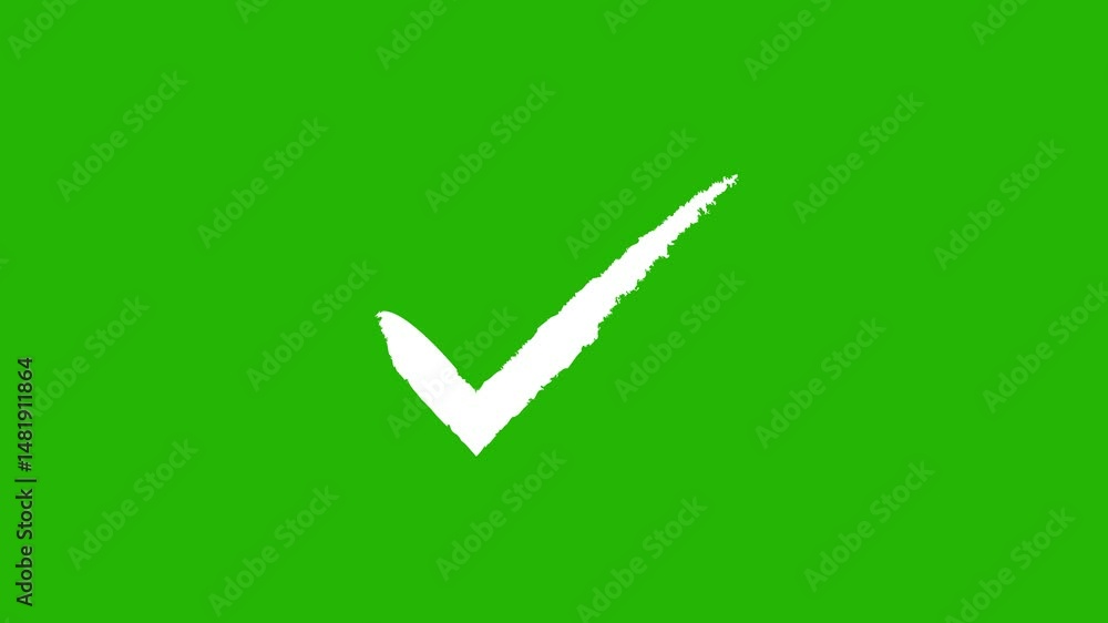 white color approved icon transparent background, right check mark ...