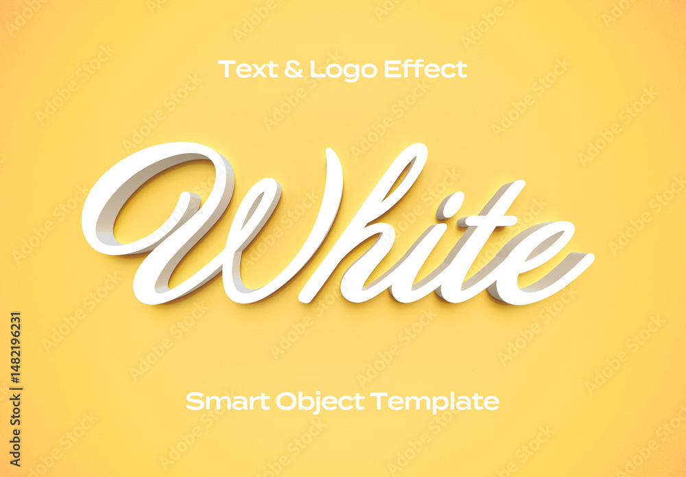 Modern Clean Text Logo Style Effect Mockup Logotype Template Shape ...