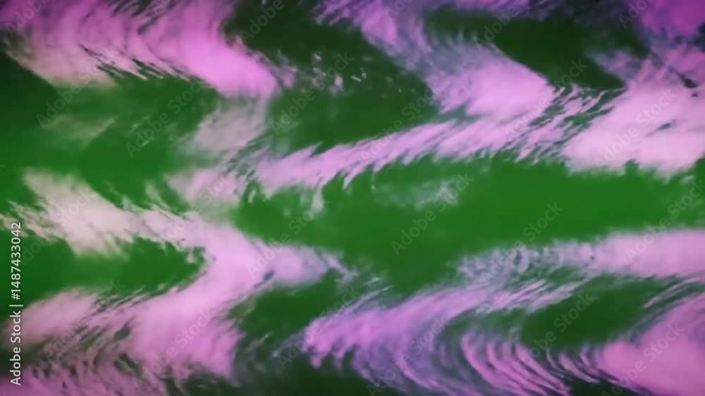 Sync Error Wave Distortion – Green Screen Glitch Overlay for Signal ...