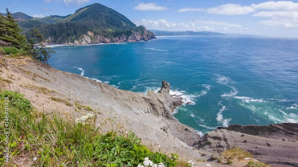 Footage shows the Cape Falcon Trailhead in Oswald West State Park ...