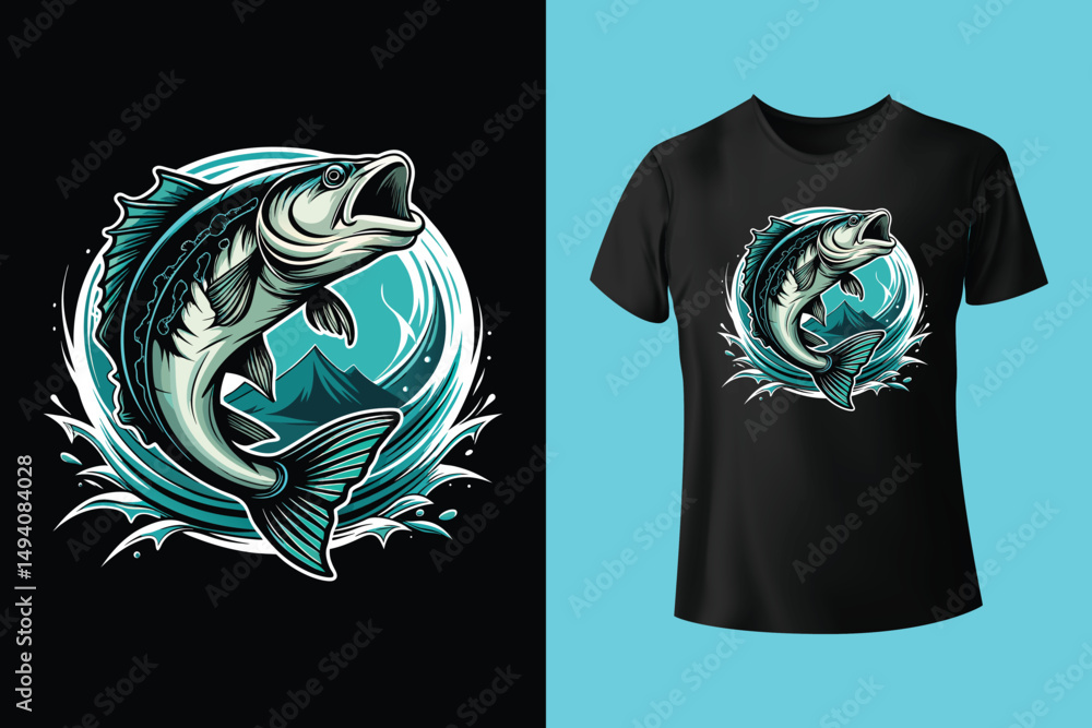Poster Pirate captain riding fish sketch PNG illustration with ...