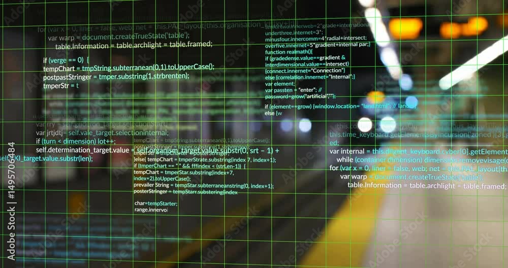 Grid overlay appearing on metro platform causing white code snippets ...