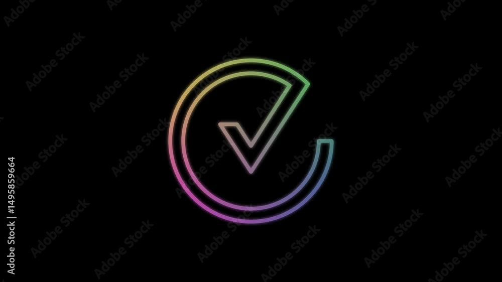 Check mark symbol. approved tick mark icon, Check mark icon animation ...