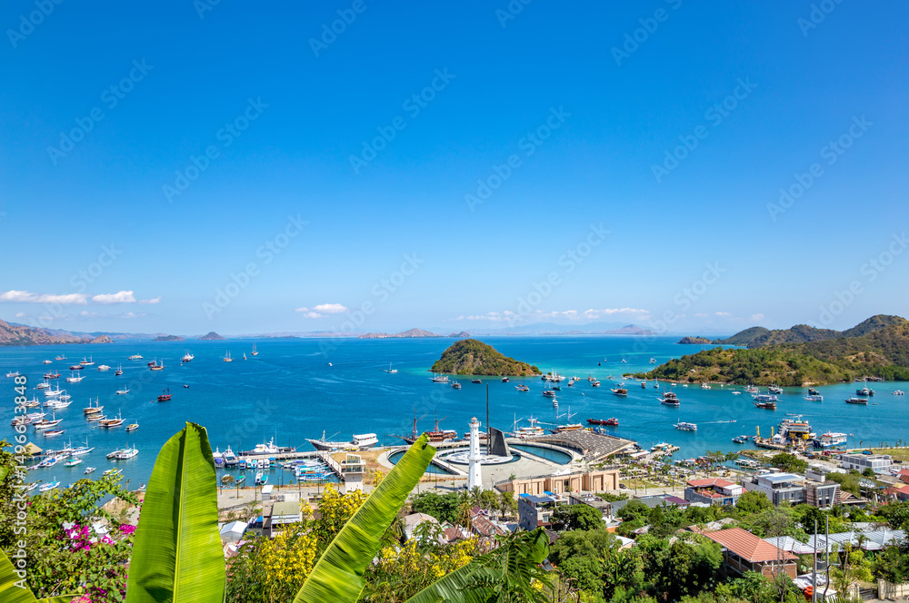 Poster Harbour of Labuan Bajo, Ost Nusa Tenggara, Flores, Indonesia ...