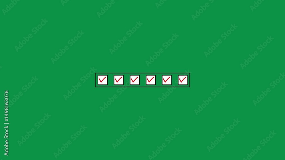 Checklist and task progress tracking concept. A hand placing the final ...
