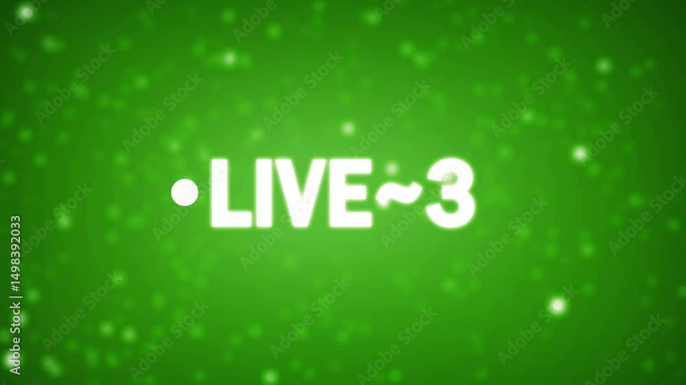 simple live streaming icon animation with transparent background ...