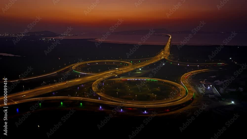 India's longest sea bridge: Trans-Harbour Sea Link. Atal Setu sea ...