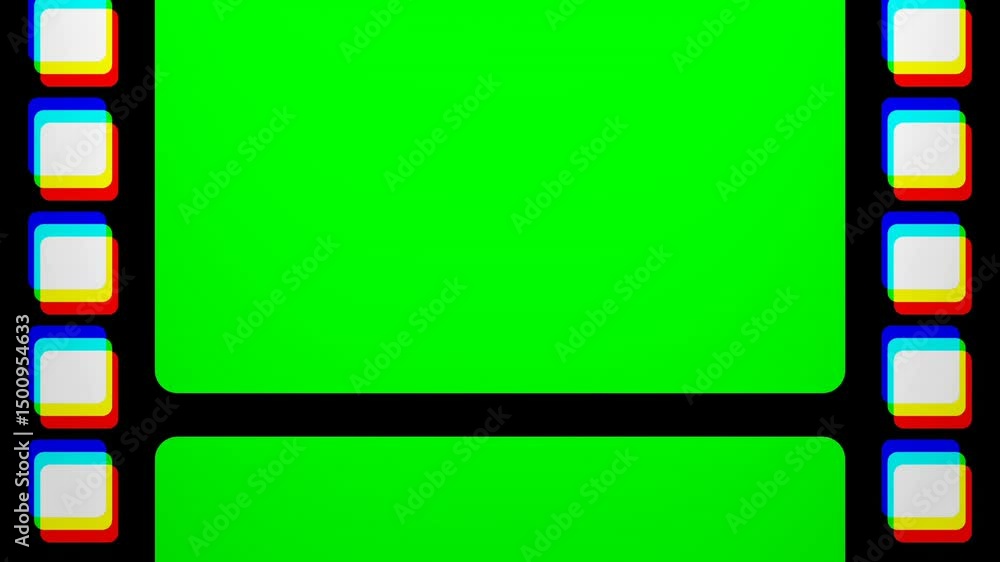 Animated Film Strip Overlay 4k animation, Old Filmstrip, Old movie ...