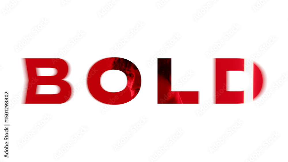 Cut Out Dynamic Bold Titles Stock Template | Adobe Stock