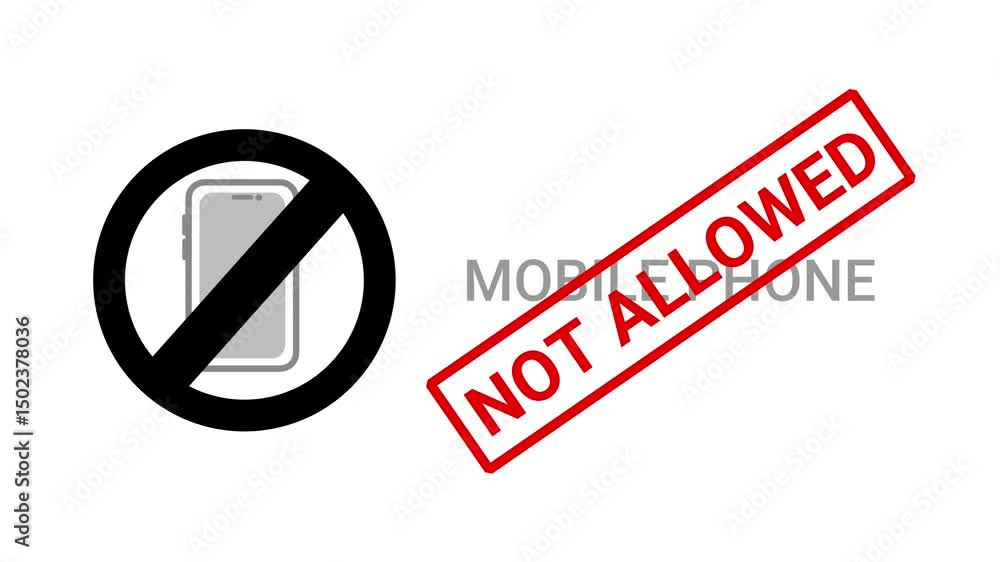 Prohibition Symbols Indicating the Restricted Use of Mobile Phones in ...