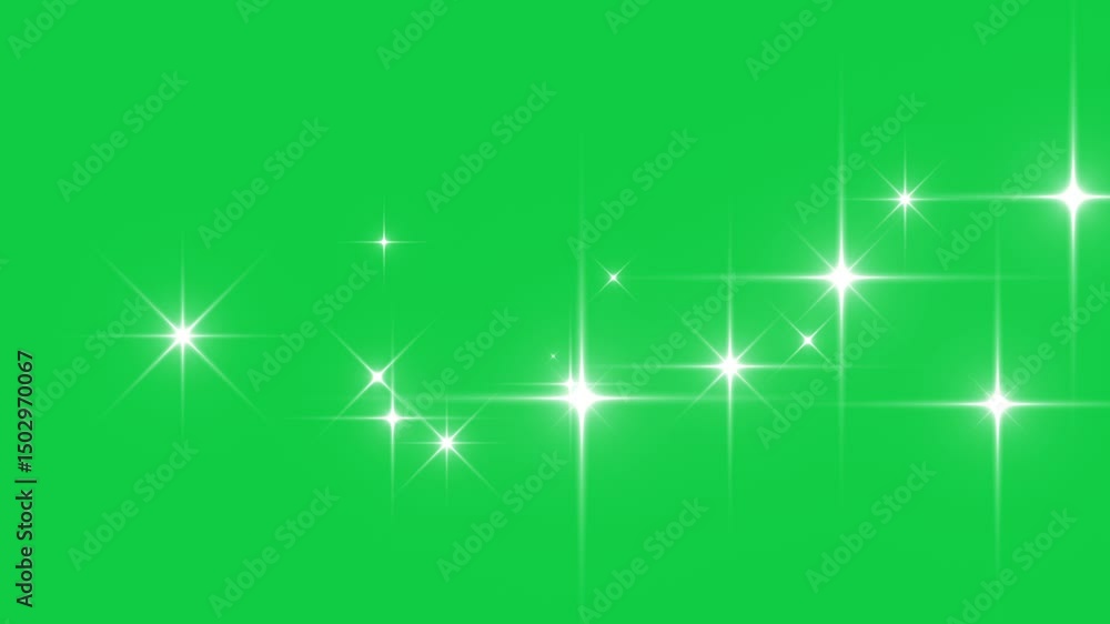 Glitter sparkle animated green screen, 3D Animation, Ultra High ...