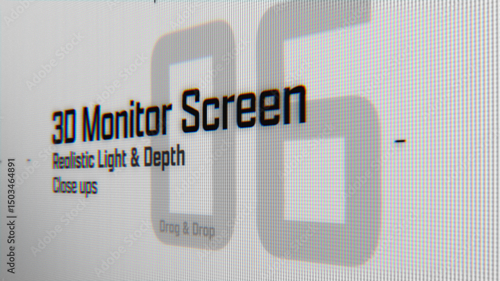 3D Monitor Screen Animations (06) | Animated Camera Close Ups (Drag ...