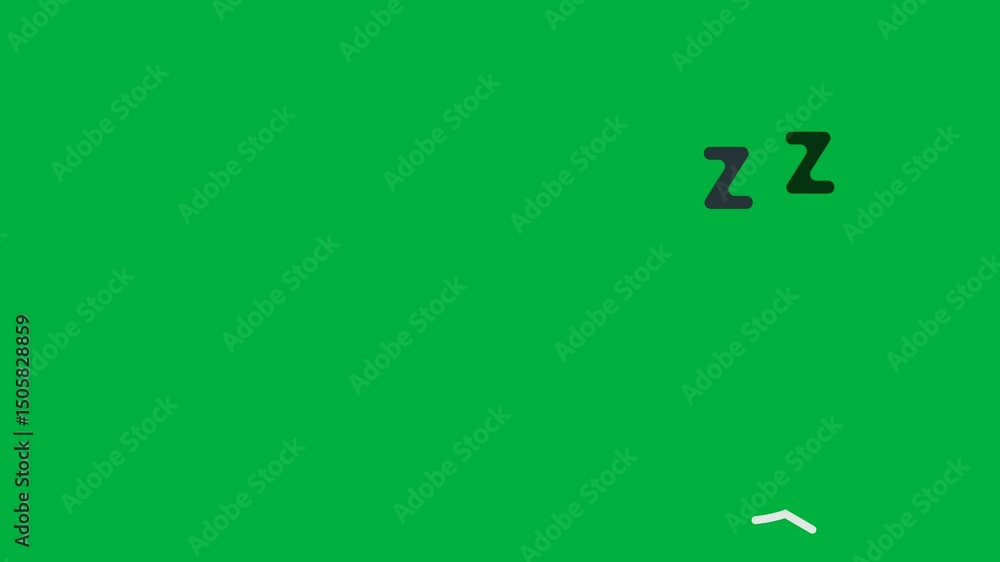 Animated 2d character music note, question mark, and sleeping z on ...