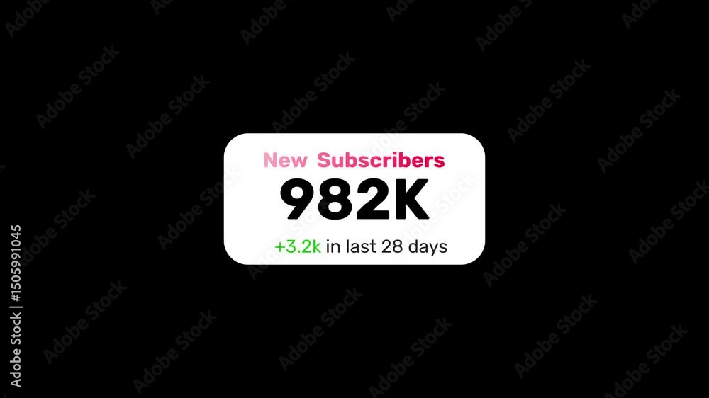 new subscribers Infographic graph chart line dashboard animation ...