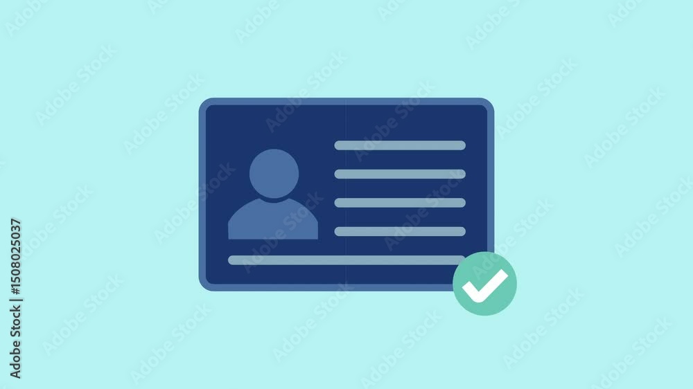 Driver license Identification card symbol, ID Card or Identification ...