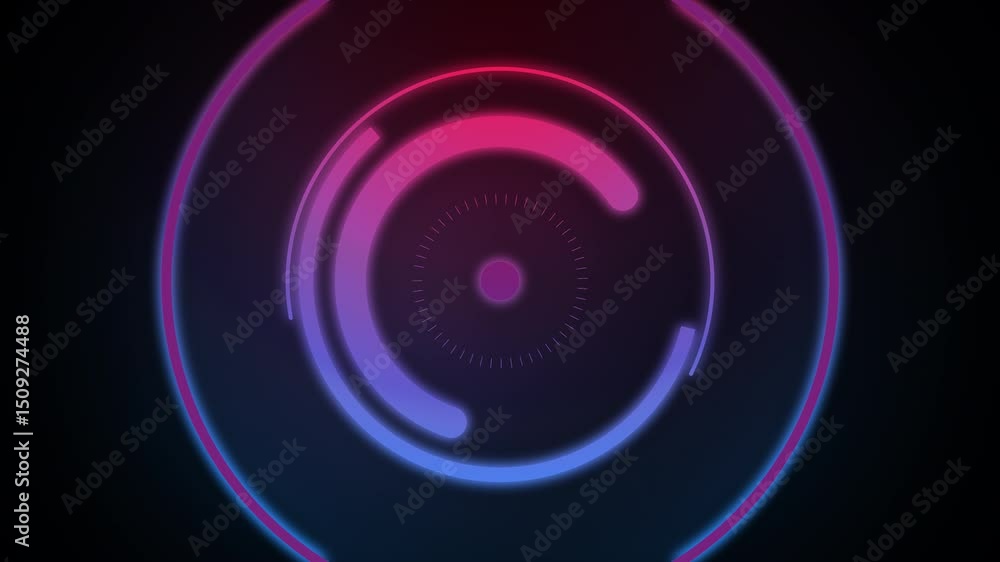 Advanced Technology Or Workflow Infographics with Pulsing animation ...