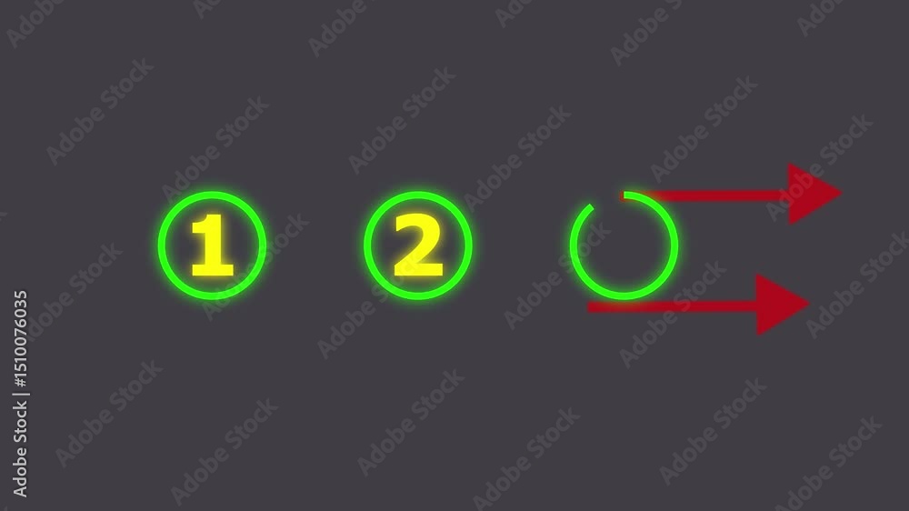 Text with arrow "Step-by-step Process Diagram Green Circles with ...
