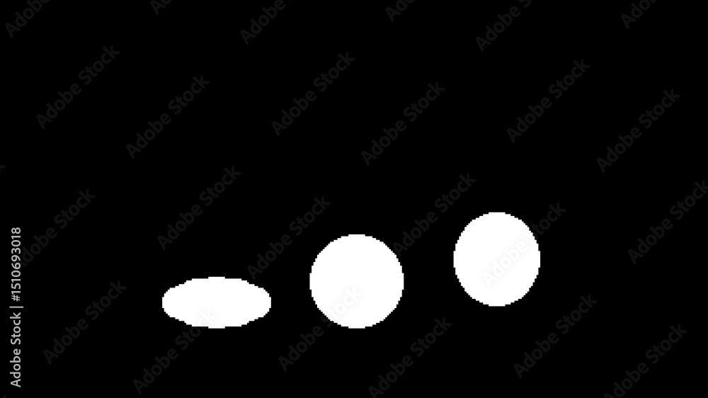 Retro Typing Indicator Loop of Three Jumping Dots Pixel Art Animation ...