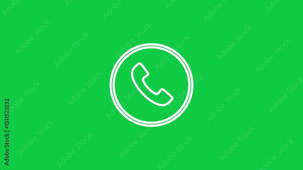 Call Icon animation. Animated call icon with transparent background ...