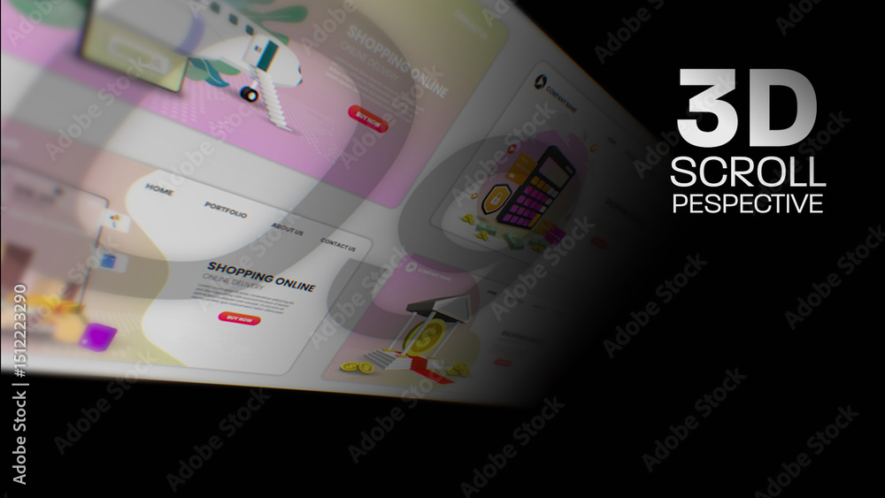 3D Scroll Camera Angle Animations (09) | Animated Scrolling Camera ...