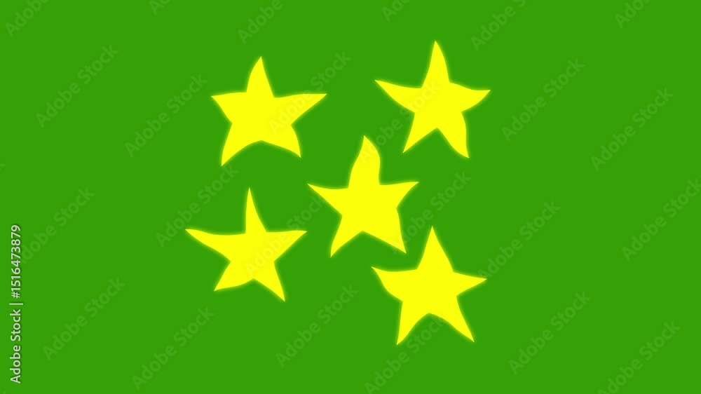 yellow Twinkling star animation tutorial in After Effects with step by ...
