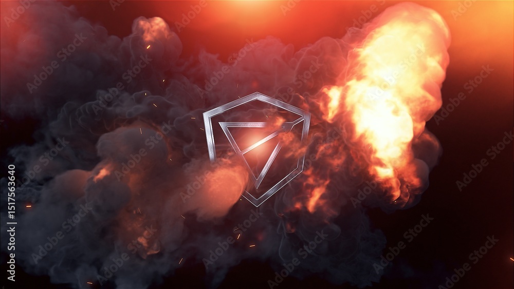 Fire Logo Reveal Stock Template | Adobe Stock