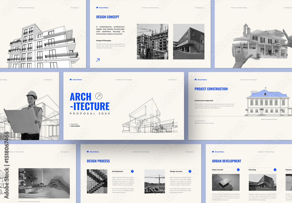 Modern Architecture Project Proposal Presentation For Portfolio Stock ...