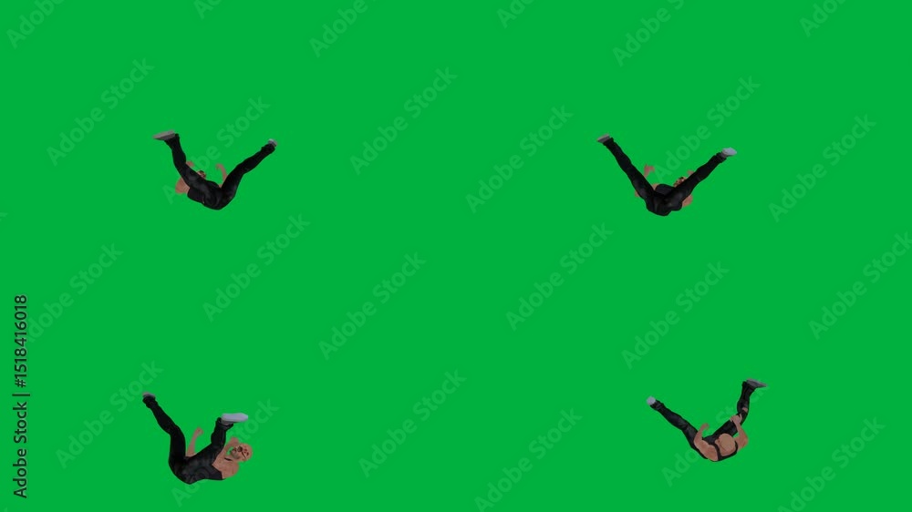 man dancing green screen man dancing green screen person falling down ...