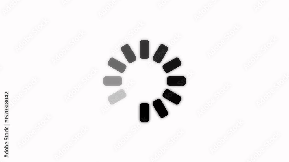 Animated of circle loading icon .Wheel loading concept icon.Animated of ...
