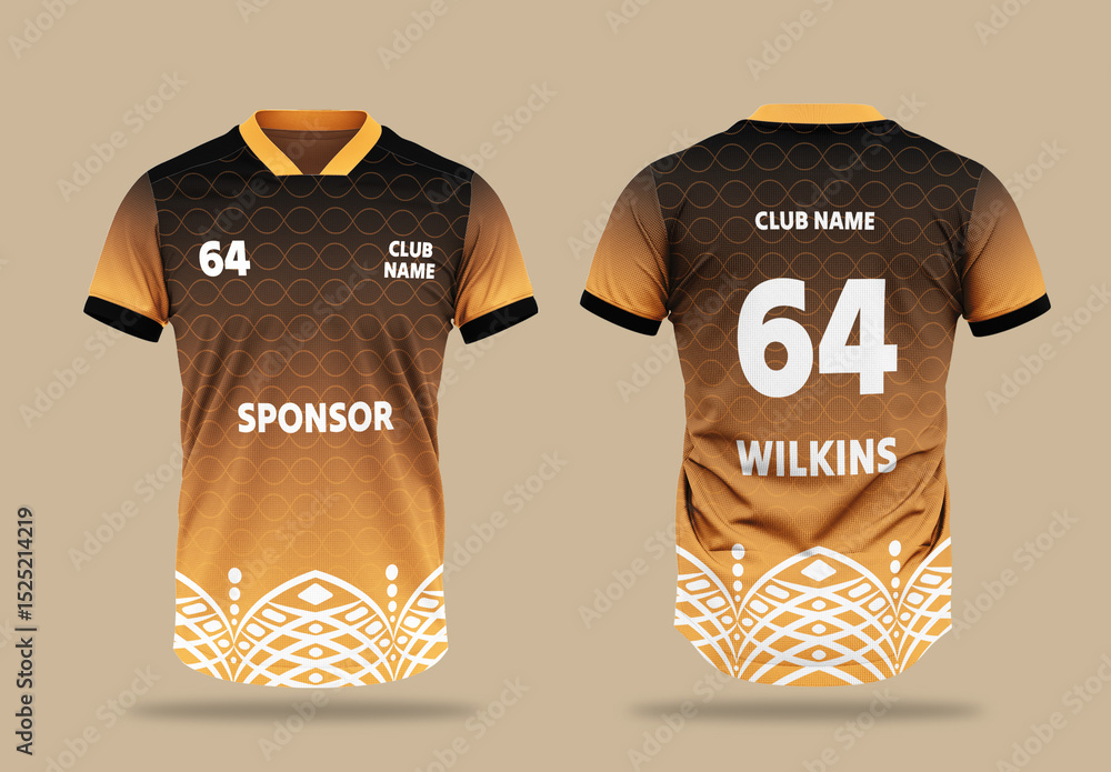 Editable Sports Jersey Design Template Stock Template | Adobe Stock