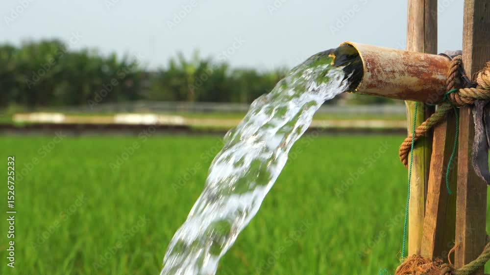 Irrigation of rice fields using pump wells with the technique of ...