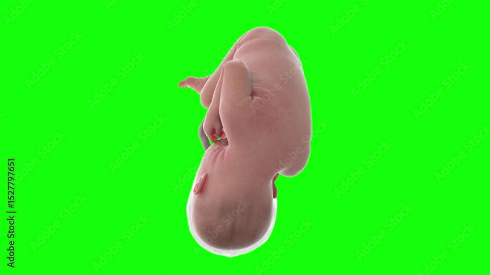 Video „3D Animation of Human Fetus Development Process with Placenta on ...