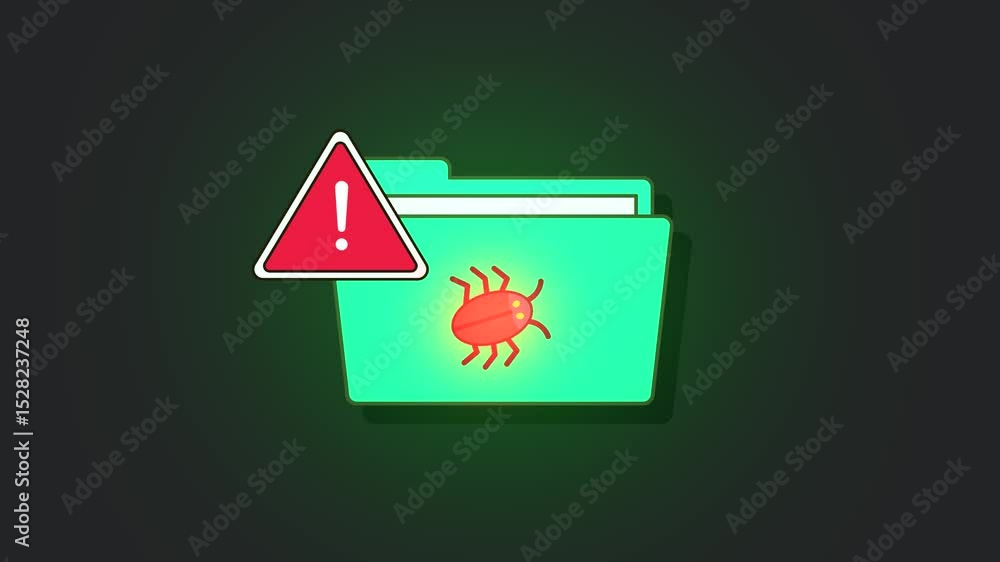 Data infected with ransomware malware virus security breach cyber ...